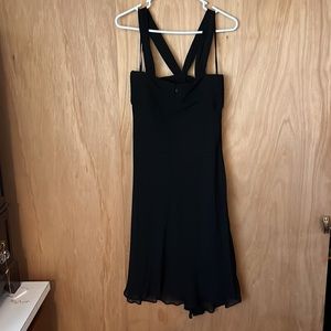 Sandra Angelozzi | Dresses | Black Knee Length Formal Dress Pleating At ...